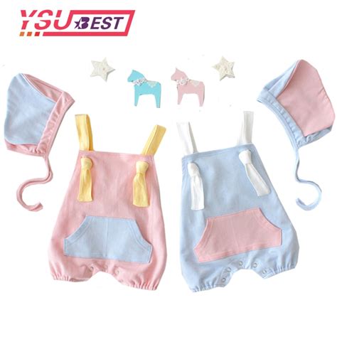 신생아 옷 민소매 모자 재킷 아기 바디 수트 여름 2021 사랑스러운 코끼리 귀 모자 재킷 아기 소녀 옷 점프수트롬퍼 Aliexpress