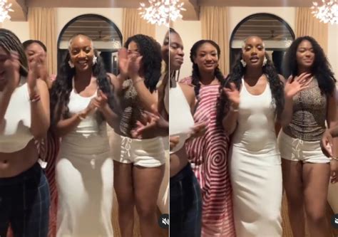 Singer Ayra Starr Spotted Rocking Long Gown While Hanging Out With