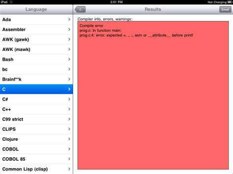 Сборник редакторов кода For Ipad And Iphone для Си Javascript Php Html Css и др Codetogo