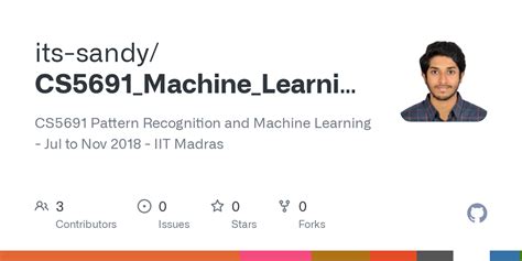 Github Its Sandy Cs5691 Machine Learning Cs5691 Pattern Recognition