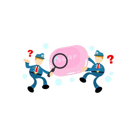 Sailor And Soap Sanitizer Hygene Cartoon Flat Design Illustration