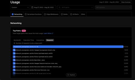Allot Of Requests In Top Paths For A Specific Url · Vercel · Discussion 846 · Github