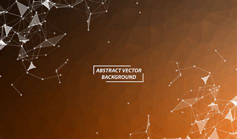 점과 선을 연결하는 추상 다크 브라운 다각형 공간 배경 기하학적 다각형 배경 분자 및 통신 과학 화학 생물학 의학 기술의 개념 0명에 대한 스톡 벡터 아트 및 기타 이미지