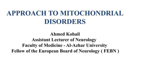 Mitochondrialdiseases 140122103237 Phpapp02 Pptx