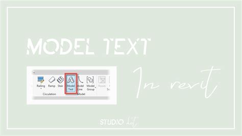 HOW TO CREATE MODEL TEXT IN REVIT YouTube
