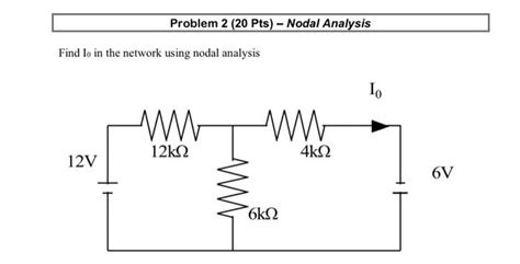 Solved Find I In The Network Using Nodal Analysis Chegg Com