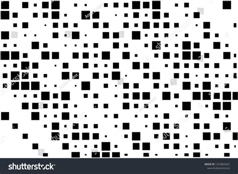 Monochromatic Abstract Square Pattern Background Vector Stock Vector