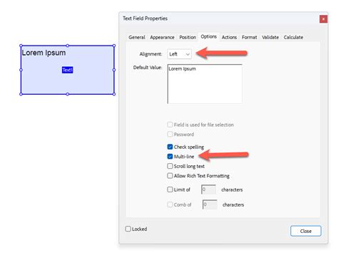 Re How To Align Text Top Left In A Field Where I Adobe Product
