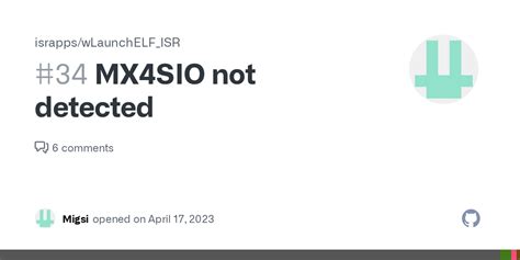 mx4sio not detected · issue 34 · israpps wlaunchelf isr · github