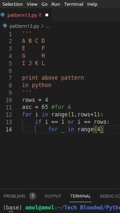 Print Triangle Alphabet Pattern Using Python Traingle Pattern 14