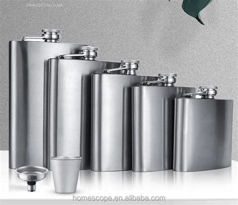 Pocket Alcohol Drinking Flask Travel Black Liquor Flask Metal Portable Stainless Steel 6 Oz Hip