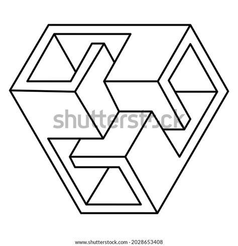 Impossible Shapes Sacred Geometry Hexagon Web Stock Vector Royalty Free 2028653408 Shutterstock