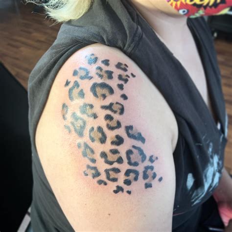 Leopard Print Tattoo Stencil