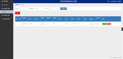 在线问诊系统的设计与实现源码开题报告陈小龙张强陈媛等基于微信小程序的在线问诊系统的设计与实现 J 计算机科学20 Csdn博客