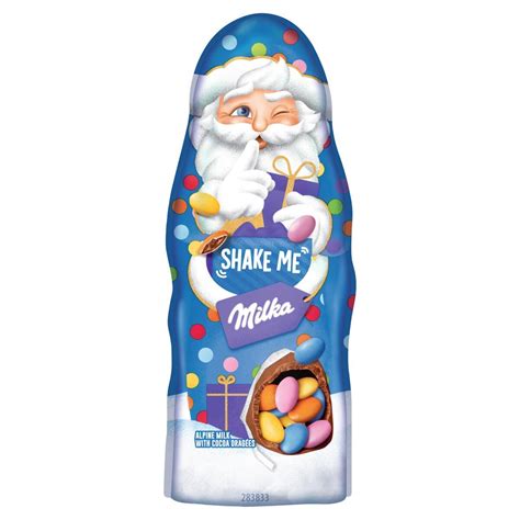 Figurina De Ciocolata Cu Drajeuri Mos Craciun Milka 61g Zozocafe