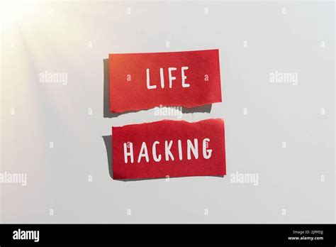 Text Caption Presenting Life Hacking Concept Meaning Simple And Clever