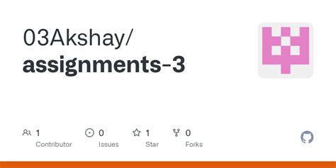 github 03akshay assignments 3