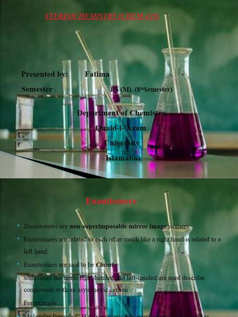 Stereochemistry Pdf Space Stereochemistry