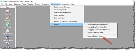 Recover Deleted Record