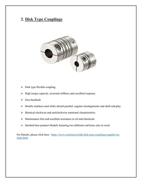 Ppt Types Of Nbk Couplings And Its Features Seimitsu Factory Automation Pvt Ltd Powerpoint