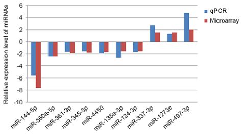 Mirna Expression Confirmed By Rt Qpcr The Results Of The Mirna