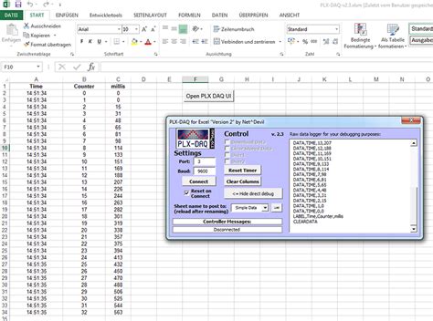 PLX DAQ Version 2 Now With 64 Bit Support And Further New Features Interfacing W