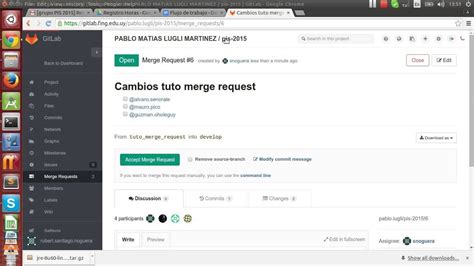 Flujo Merge Request Con Gitlab Youtube