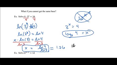 Solving Exponential Equations YouTube Solving Exponential Equations YouTube