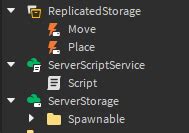 Script Not Clone Folder Into ReplicatedStorage Scripting Support Developer Forum Roblox
