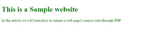 How To Get The Source Code Of A Web Page Using PHP GeeksforGeeks