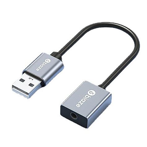 Biaze 2 In 1 Usb External Sound Card Usb To 3 5mm Audio Interface Adapter For Pc Laptop Computer