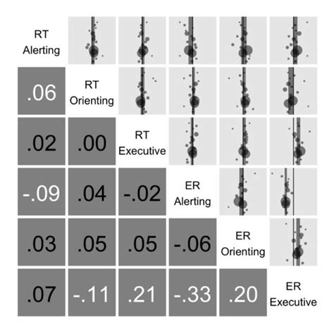 reliability of and correlations between attention networks · tidyverse