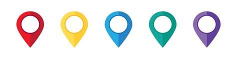 Premium Vector Location Pointer Icon Set Map Pins Set Location