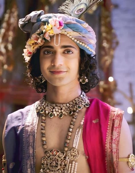 Sumedh Mudgalkar Cute Krishna Radha Beauty Indian Photoshoot