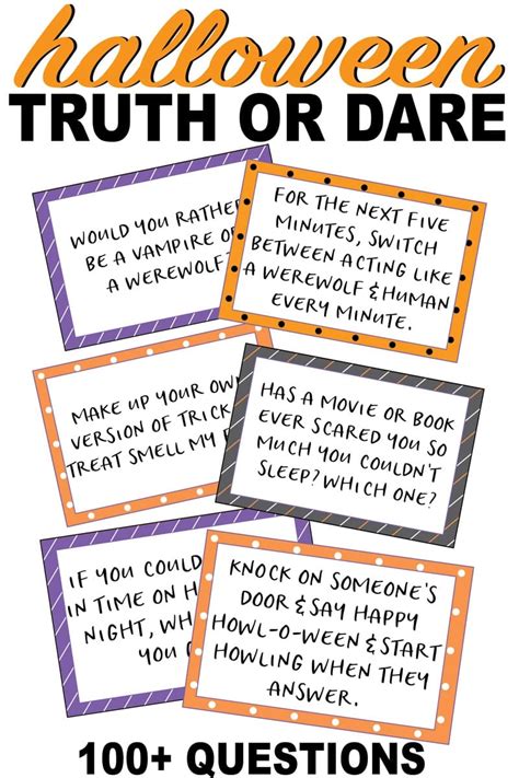 100 Great Truth Or Dare Questions Free Printables | realsimple