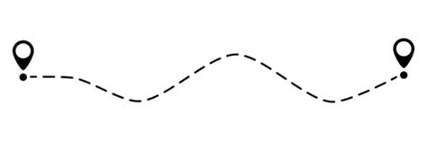 Pin Map Dotted Line Navigation Pointers Destination Sign Vector Illustration Stock Vector Image