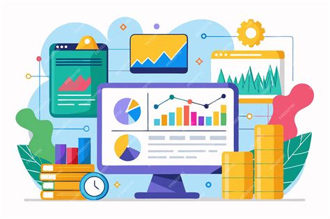 A Colorful Statistics Dashboard Displays Various Graphs And Charts For Insightful Data Analysis