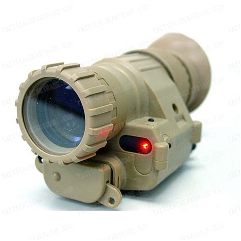 PVS 14 NVG Style 3x Magnifier Scope With Red Laser Tan For 79 99 Tacticalgeartrade Uk