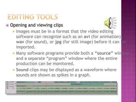 Video Editing Techniques Pptx Digital Audio Computer Software And Applications