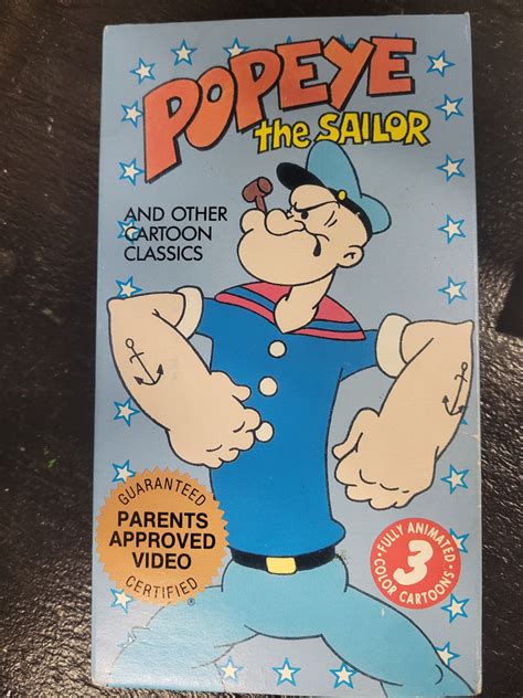 Popeye The Sailor Vhs Corn Coast Comics