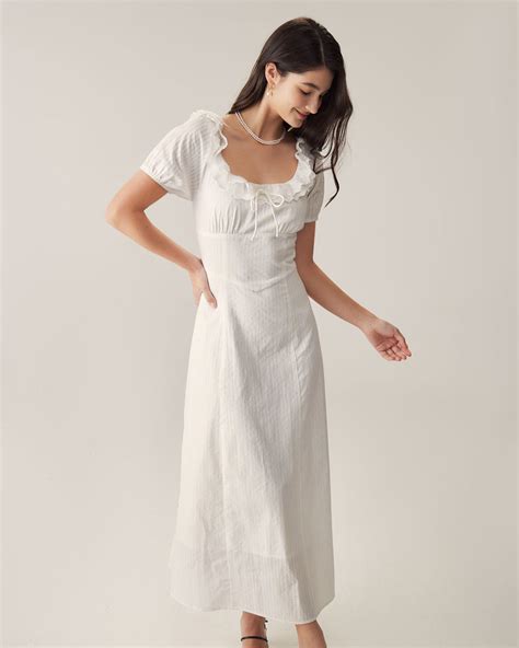 White Maxi Dresses Elegant Lace Boho And Long Sleeve Styles Rihoas