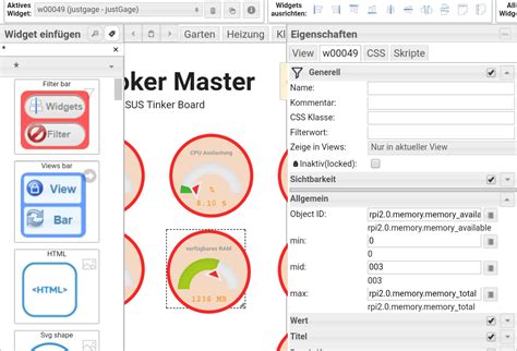 Number Radial Widget Sektoren In Echtzeit Anpassen