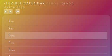 Calendario A Flexible JQuery Plugin Calendar Bypeople