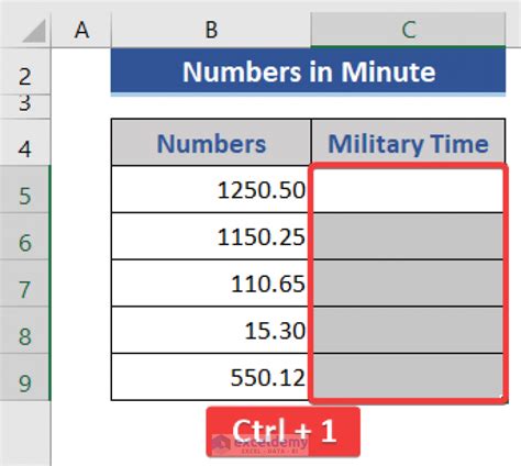 Convert Number To Military Time In Excel 2 Easy Methods
