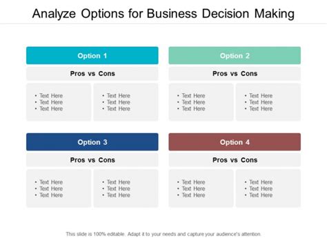 Analyze Options For Business Decision Making Ppt Powerpoint