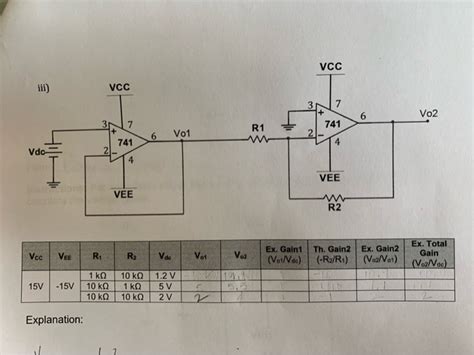 Solved VCC VCC Vo R Vo Vdc VEE Chegg Com