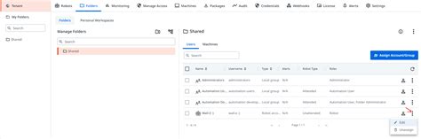 add robot role to new folder robot uipath community forum