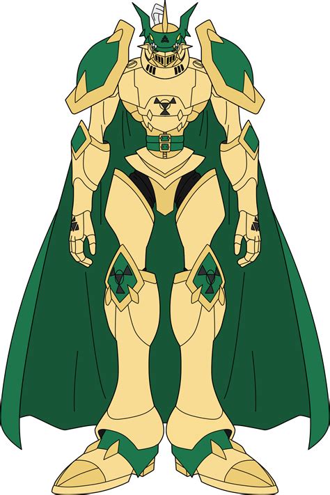 Dukemon Dukemon Battle Park Digimon Digimon Rearise Absurdres Highres Armor Cape