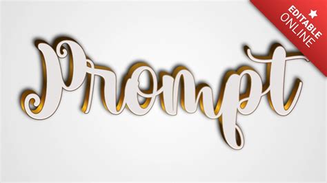 Prompt Text Effect Generator Prompt Text Effect Generator