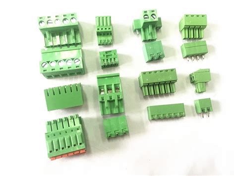 3 5mm Angle 8pin Screw Terminal Block Connector Green Pluggable
